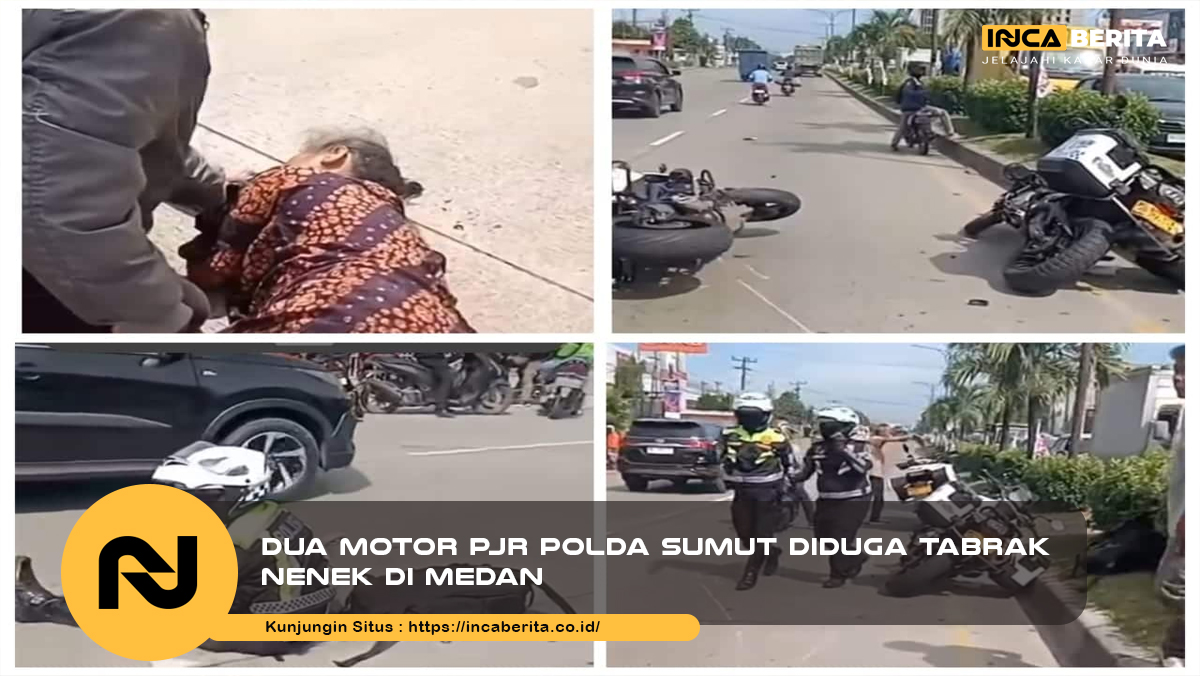 Dua Motor PJR Polda Sumut Diduga Tabrak Nenek di Medan